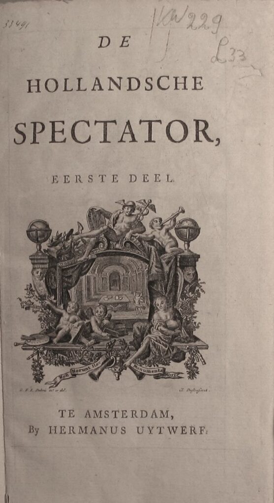 Hollandsche Spectator (1731-1735) | Encyclopedie Nederlandstalige ...